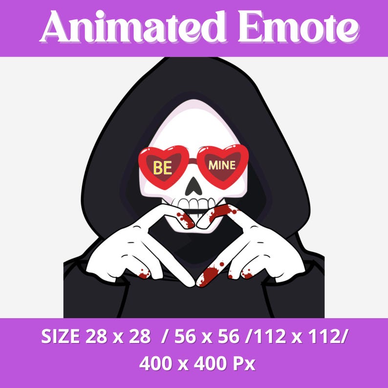 Animated Twitch Emote Scary Ghostie Face With Knife, Kawaii Ghostface ...