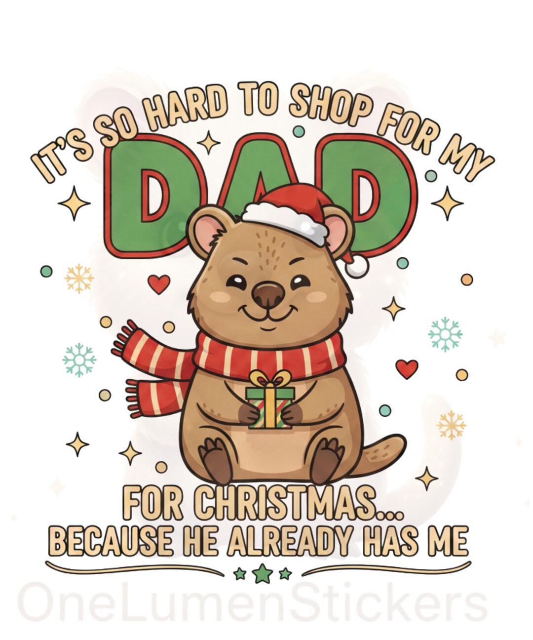 Funny Quokka Christmas PNG Bundle • Dad Gift Designs (digital Download ...