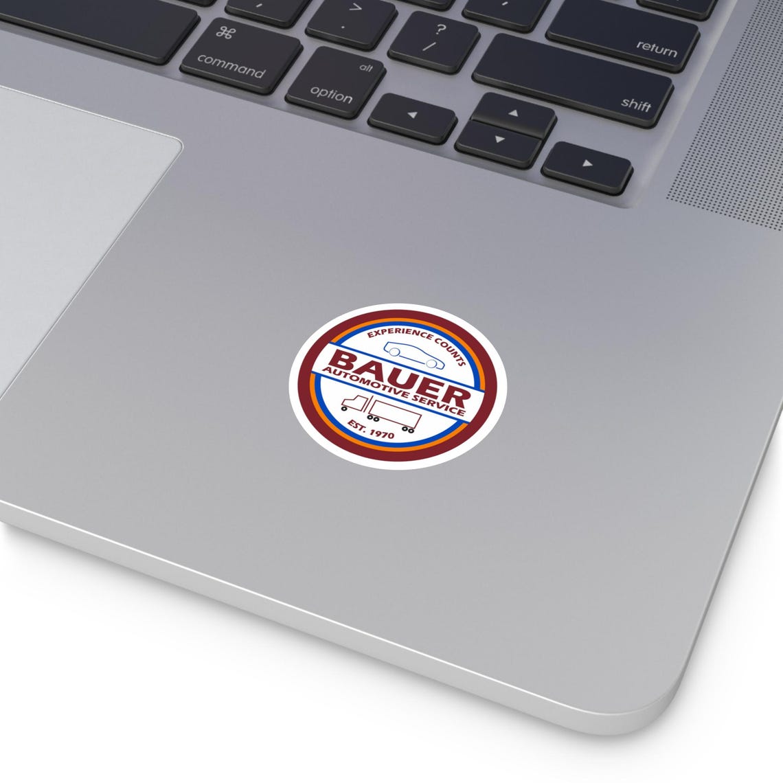 Bauer Automotive Logo Round Stickers, Indooroutdoor - Etsy