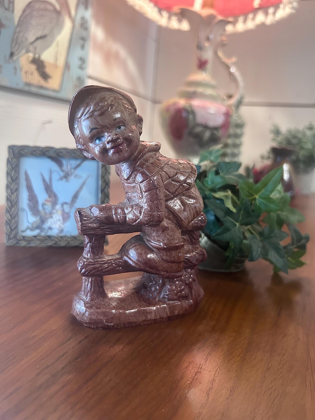 Figurine Wee Willie Winkie Nursery Rhyme Character. Resin to Look Like ...
