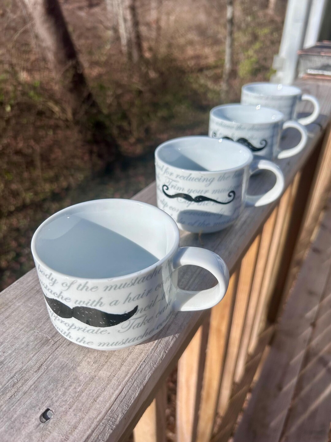 Cups-espresso-with Mustaches Are Stacked and Will Make Your Coffee ...