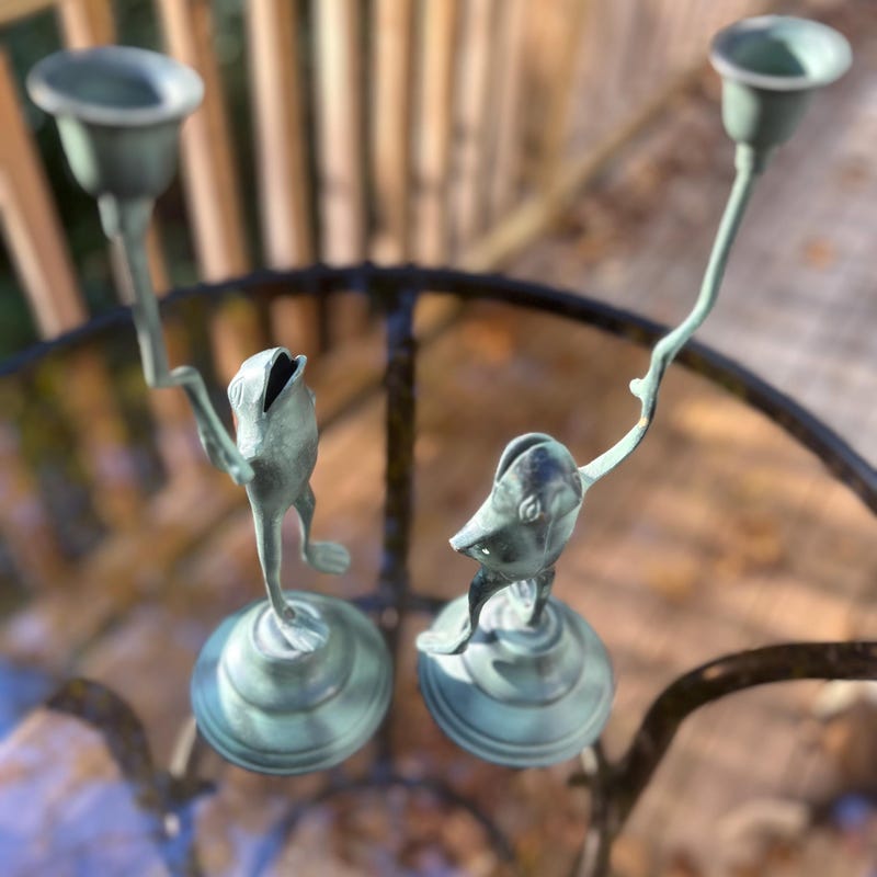 Frog Candlestick - Etsy