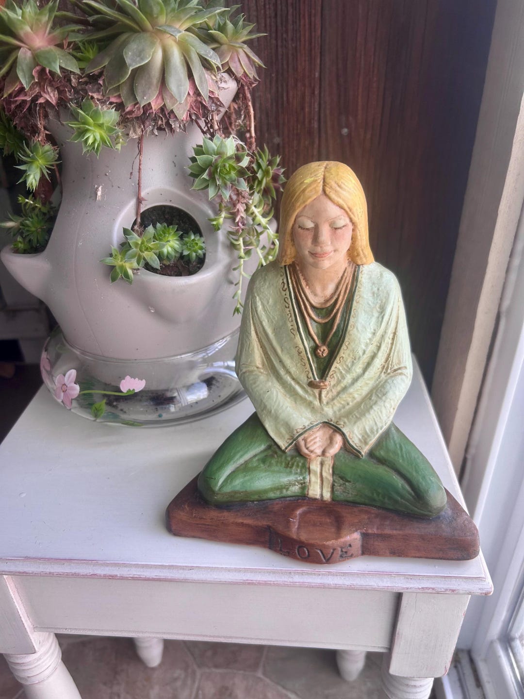 Figurine-yoga Woman in the Lotus Position Statue Allows for a Peaceful ...