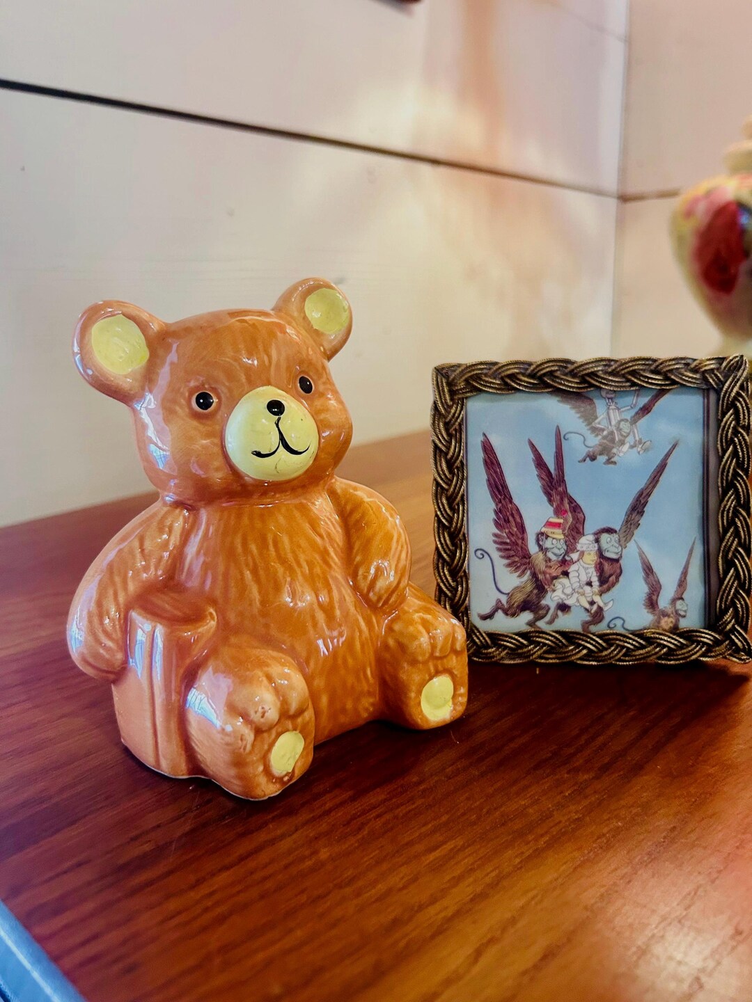 Bank-teddy Bear. Ceramic Bank is Vintage-great Condition. the Teddy ...