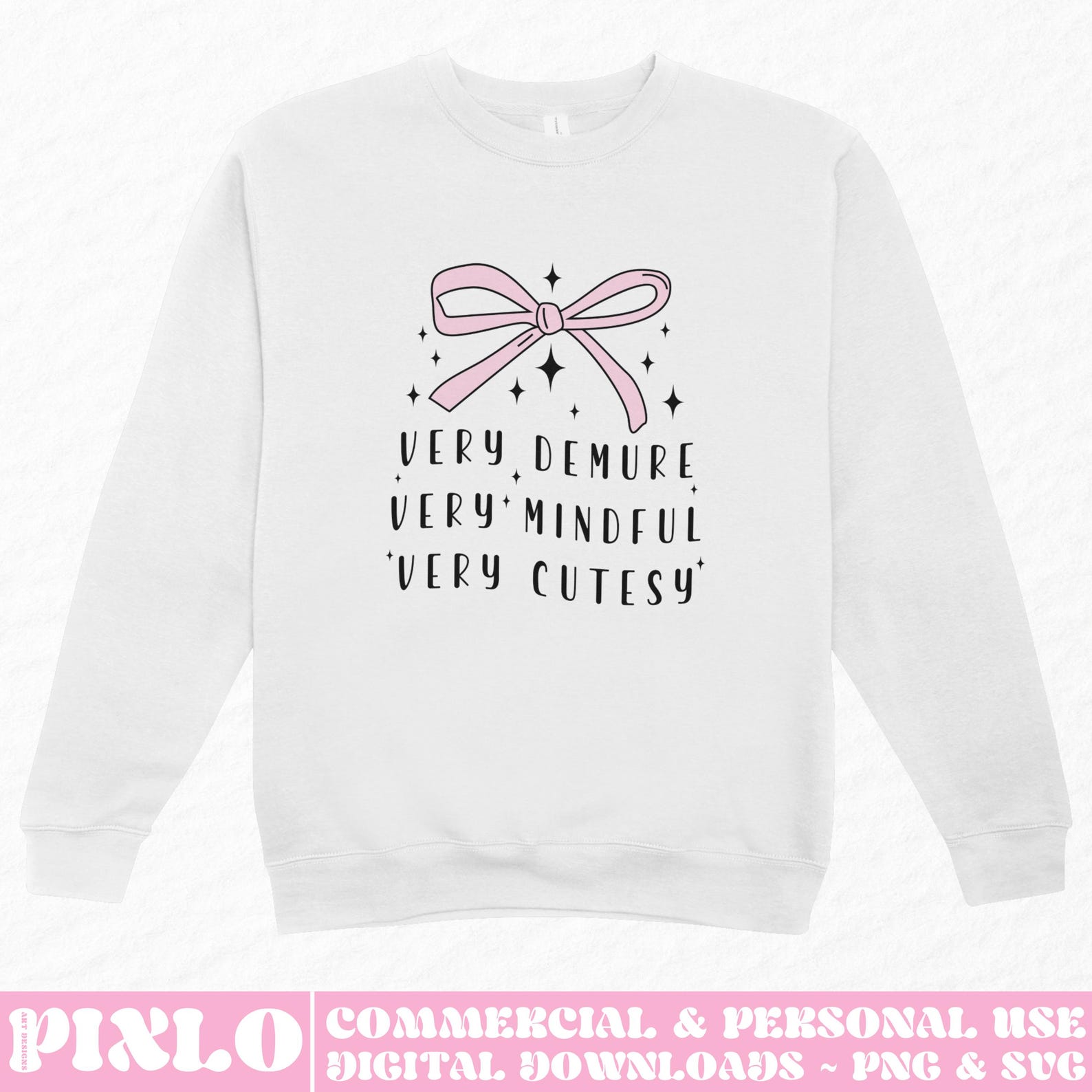 Very Demure Very Mindful Very Cutesy Png Svg, Demure Sticker Png ...