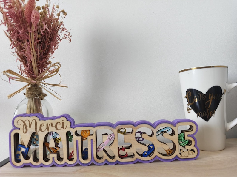 Personalized 3D Thank You Teacher Plaque – End of School Year Gift ...