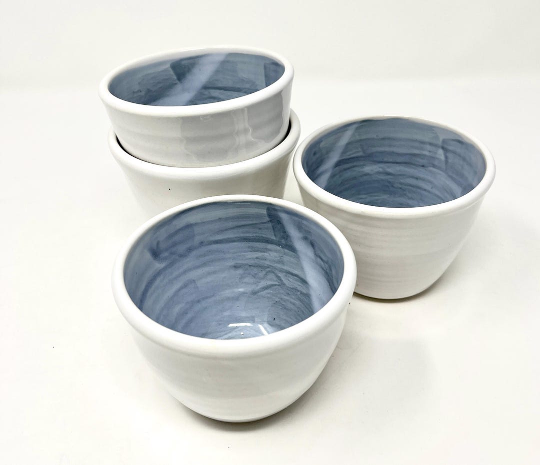 Ceramic Bowl Set, Small Bowls, Pottery Bowls, Set of 4, Ice Cream Bowls ...