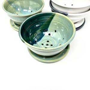 Berry Bowl - Pottery Colander - Ceramic Strainer - Ceramic Berry Bowl ...