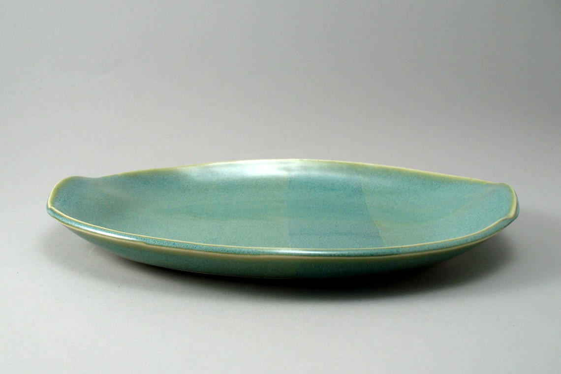 Oval Ceramic Serving Platter-pottery Plate-stoneware Server-tableware ...