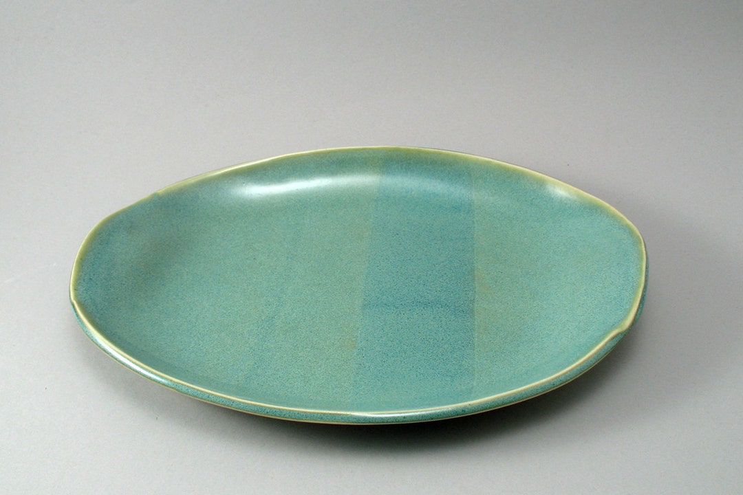 Oval Ceramic Serving Platter-pottery Plate-stoneware Server-tableware ...