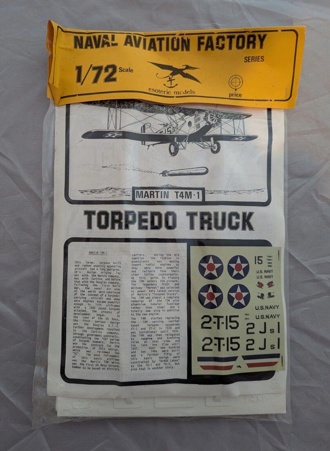 RARE! Esoteric Models Torpedo Truck Vac-formed Model Aircraft Kit - 1: ...
