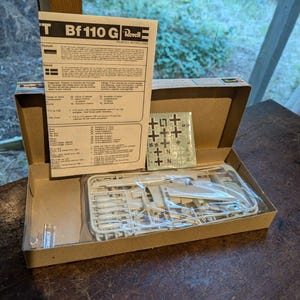VINTAGE Revell Messerschmitt BF 110 Model Aircraft Kit 1:72, 1977 - Etsy