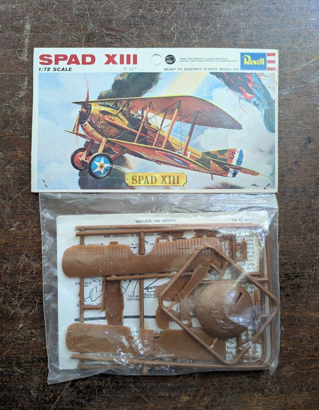 VINTAGE Revell SPAD XIII Model Aircraft Peg Bag Kit 1:72, 1966 - Etsy
