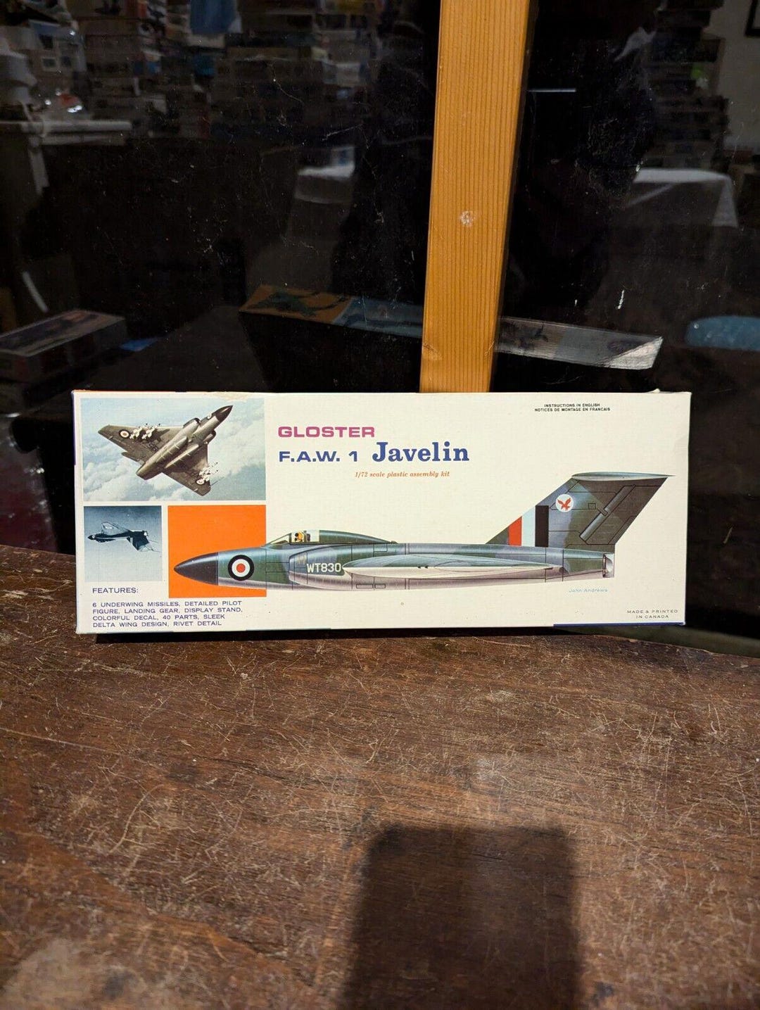 RARE Vintage Testors/hawk Gloster Javelin Model Aircraft Kit 1:72, 1967 ...