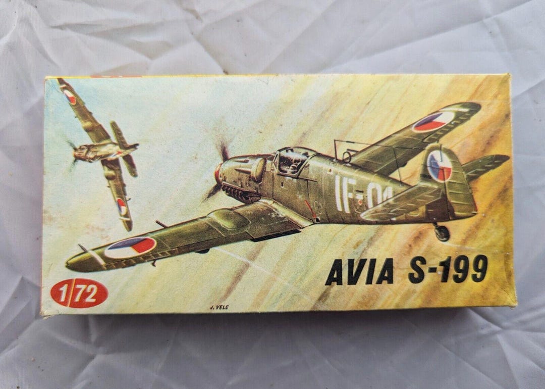 VINTAGE KP Avia S-199 Model Aircraft Kit 1:72, 1977 - Etsy