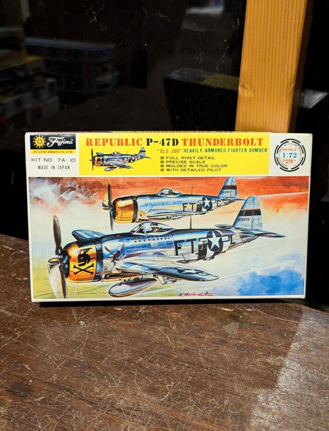VINTAGE Fujimi P-47D Thunderbolt Model Aircraft Kit 1:72, 1967 - Etsy