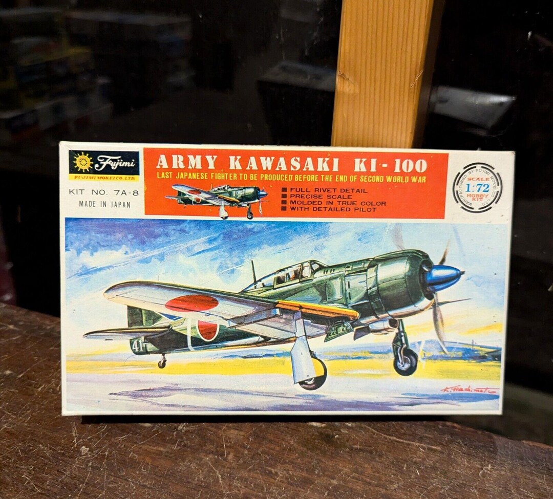 VINTAGE Fujimi Army Kawasaki KI-100 Model Aircraft Kit 1:72, 1970 - Etsy