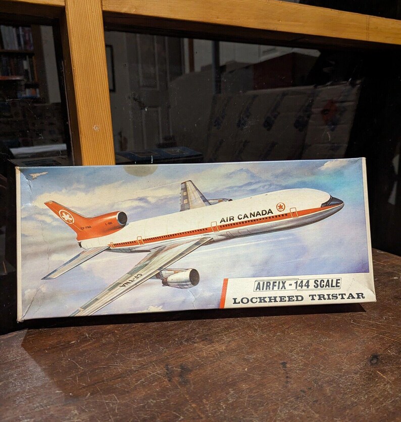 VINTAGE Airfix Air Canada Lockheed Tristar - 1:144, 1971 - Etsy