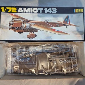 VINTAGE Heller Amiot 143 Model Aircraft Kit - 1:72, 1979 - Etsy