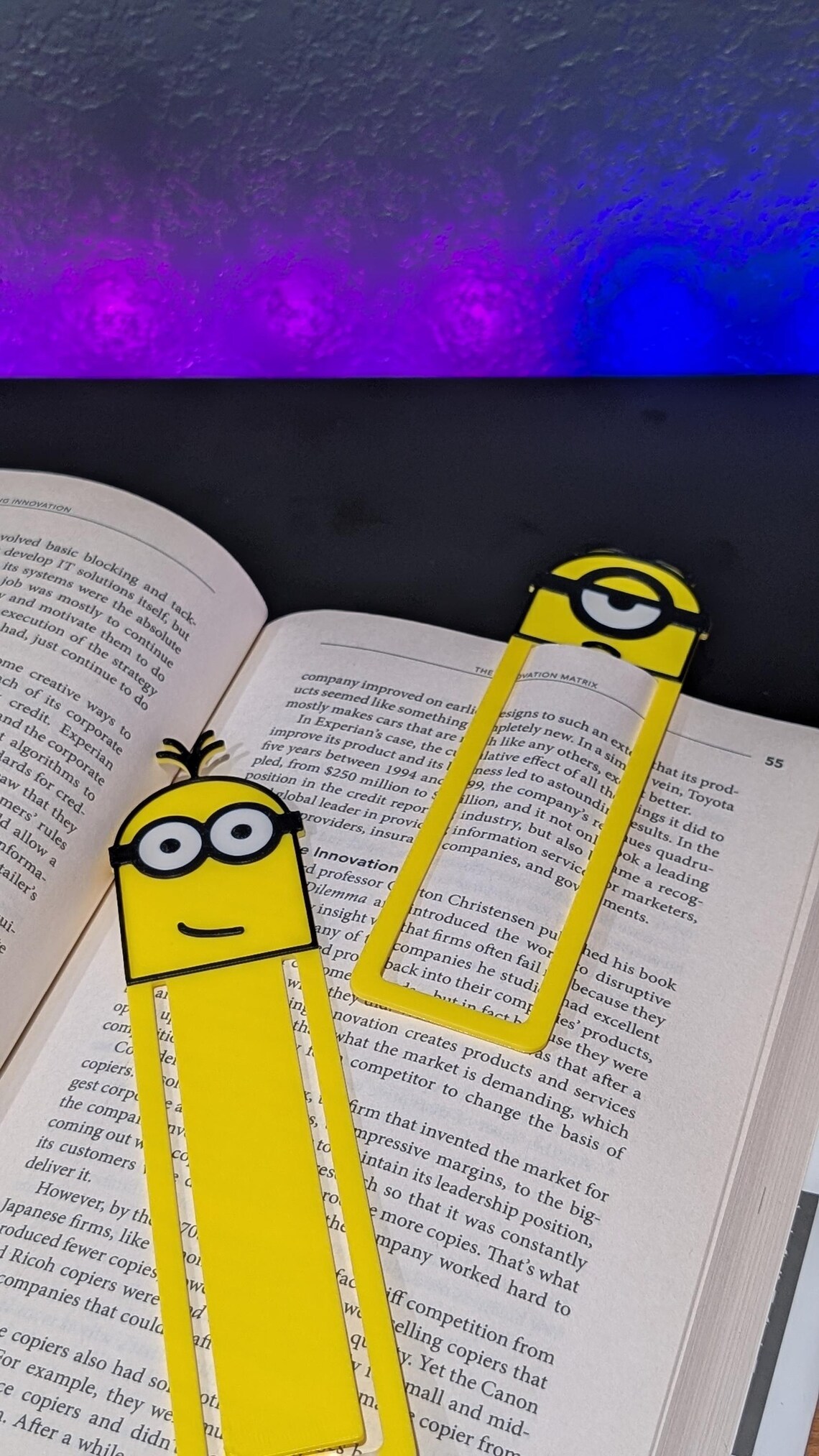 3D Minion Bookmark: Playful Plastic Book Accessory - Etsy