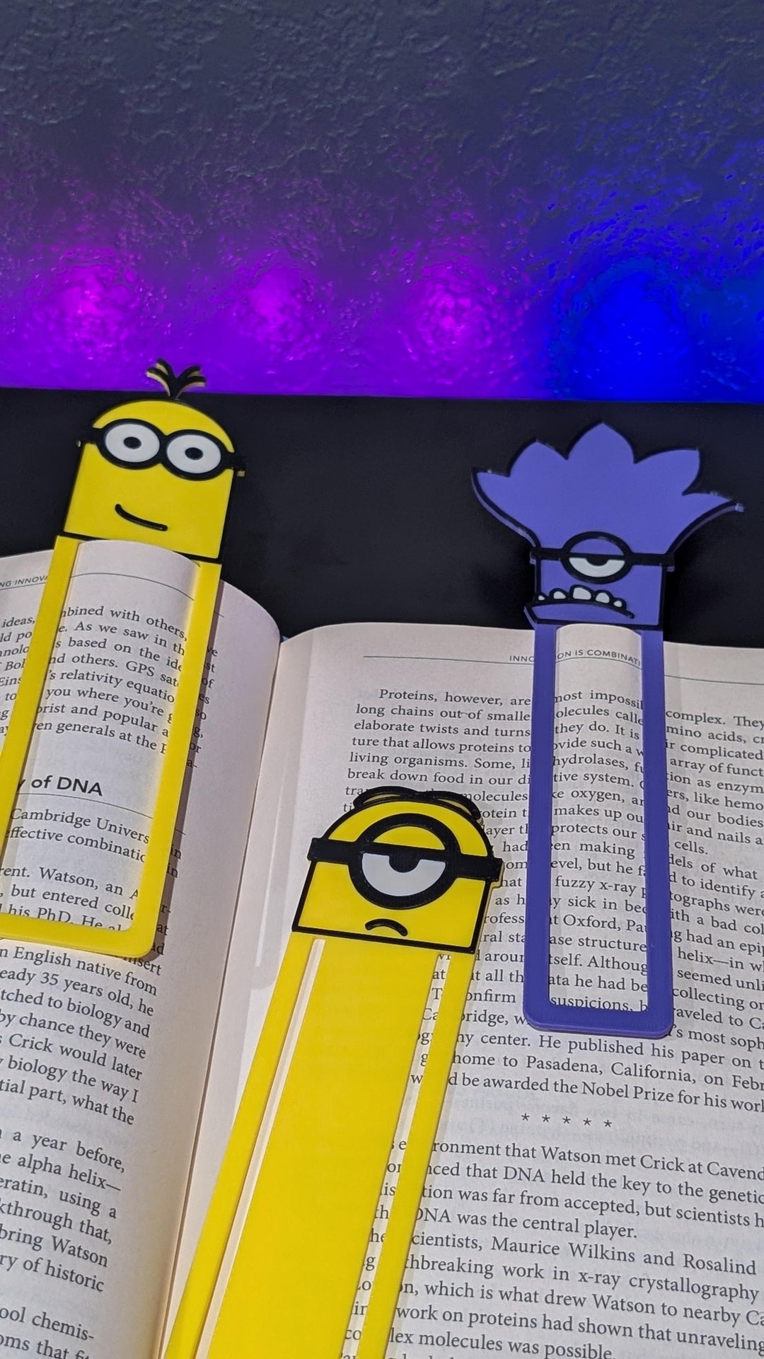 Minion Bookmarks - Etsy