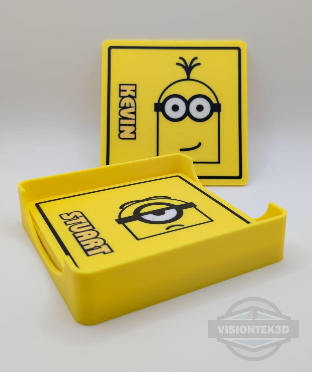 3D Printed Minion Coasters: Despicable Me Inspired Decor - Etsy