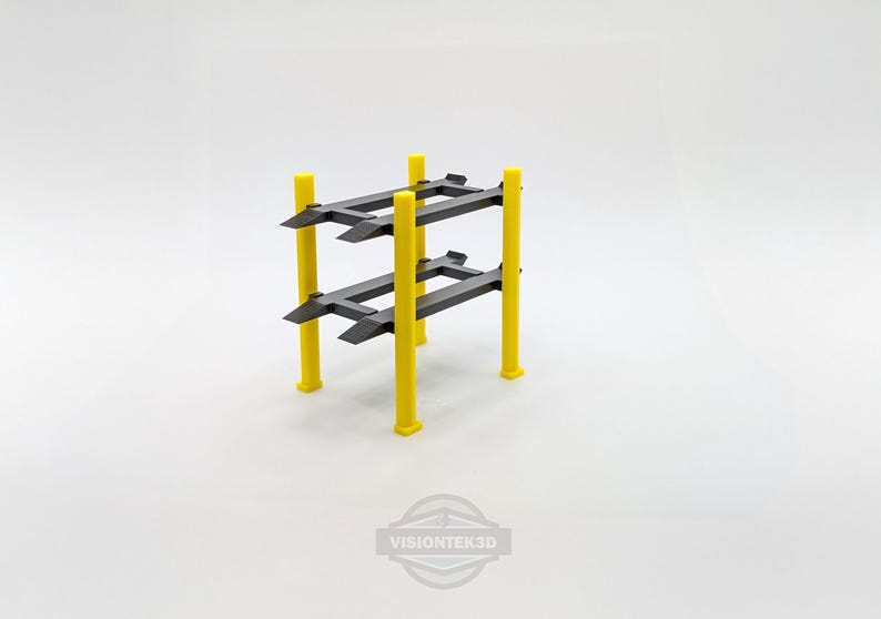 3D Printed Car Lift – 1:64 Scale Diorama, Expandable Display (3-high ...