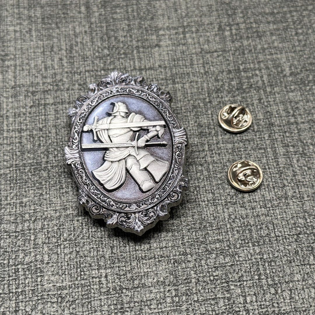 Twin Moon Knight Rellana's Cameo Relief Badge by Elden Ring,gift for ...