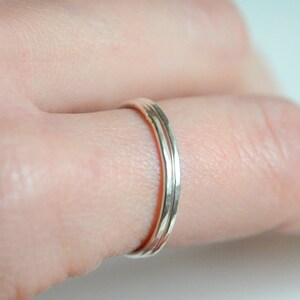 Sterling Silver Rings - TWO Stacking Rings - Made to Order - Etsy