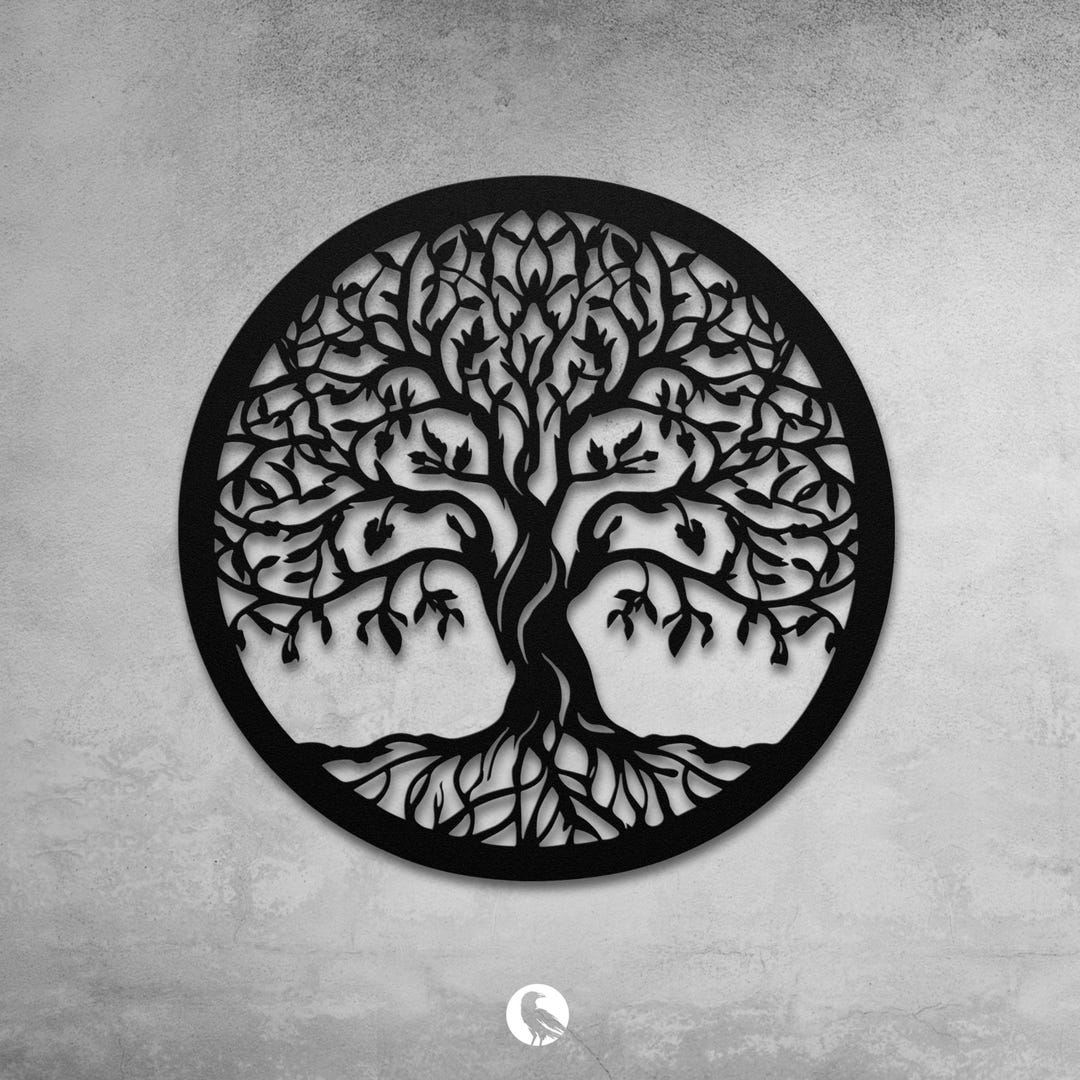 Tree of Life Metal Sign Metal Wall Art, Garden Decor, Outdoor, Indoor ...