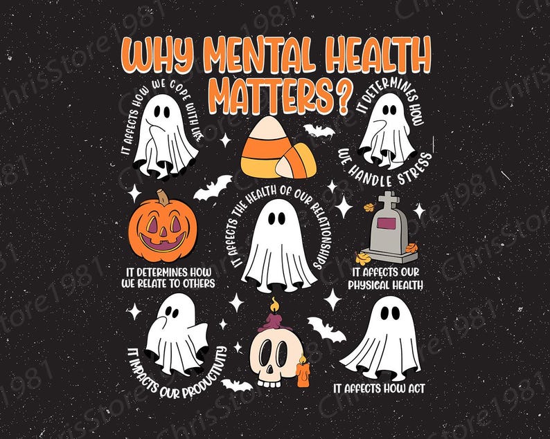 Why Mental Health Matters Png, Mental Health Halloween Shirt, Therapist ...