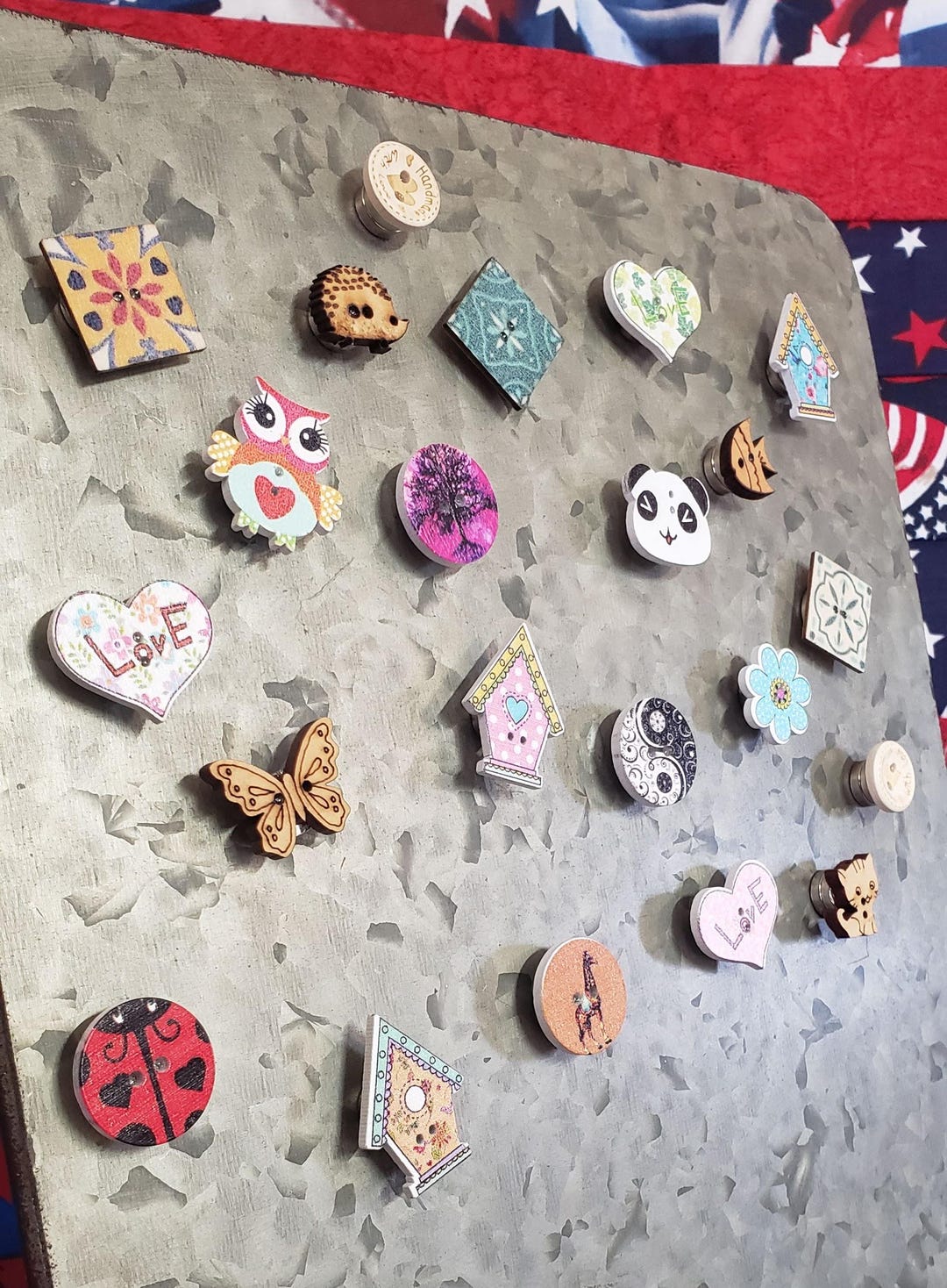 Wooden Needle Minders - Etsy
