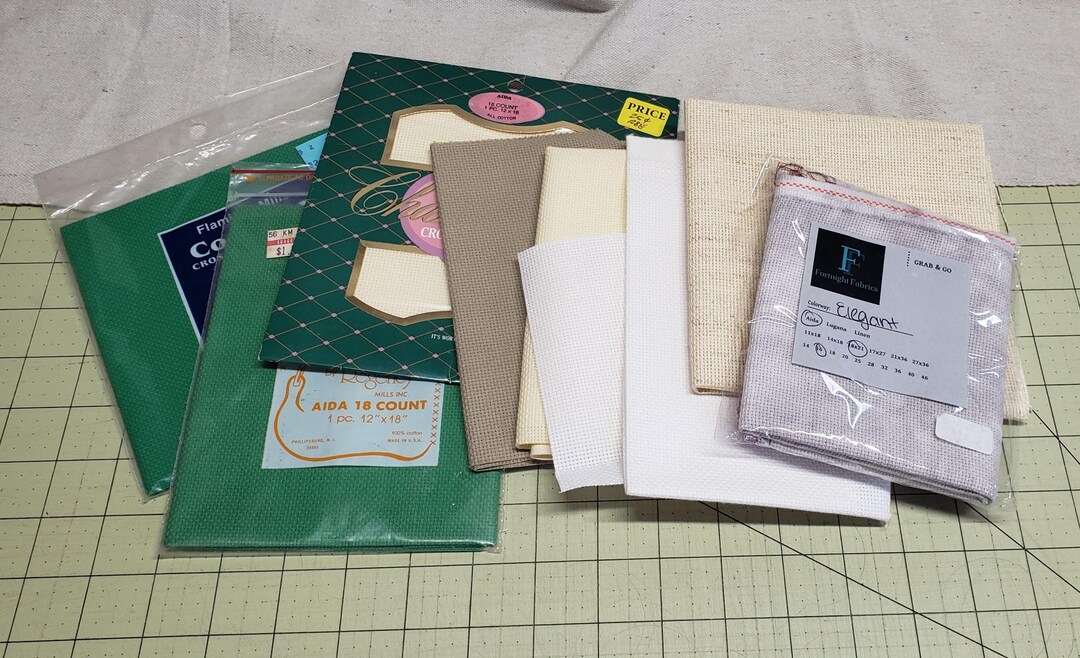 16ct & 18ct Aida Fabric Scrap Bag - Etsy