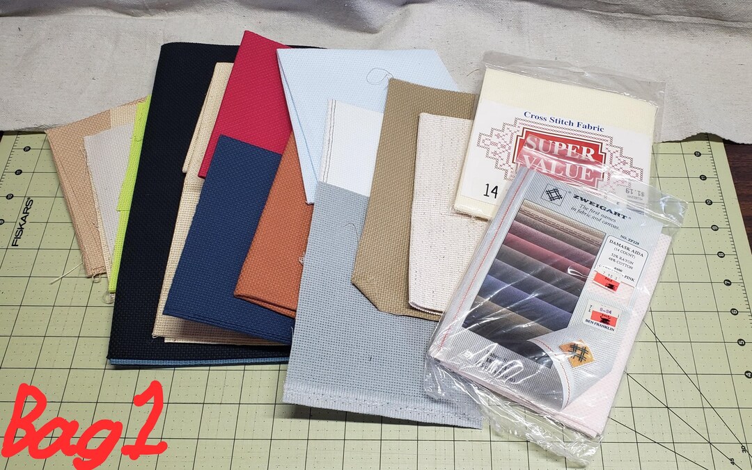 14ct Aida Fabric Scrap Bag - Etsy