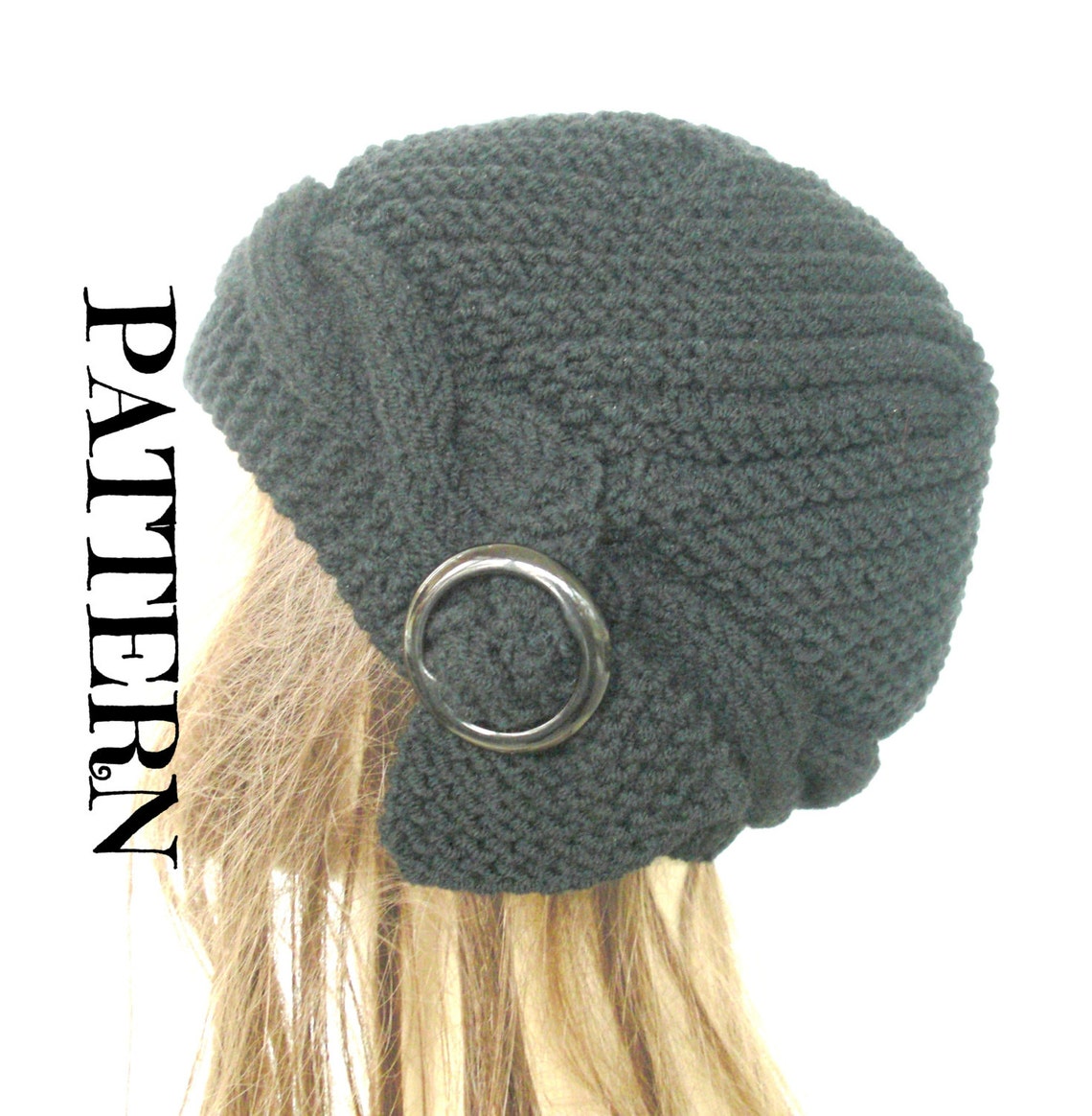Knit Hat Pattern for Women Cloche Hat KNITTING PATTERN Winter Fashion ...