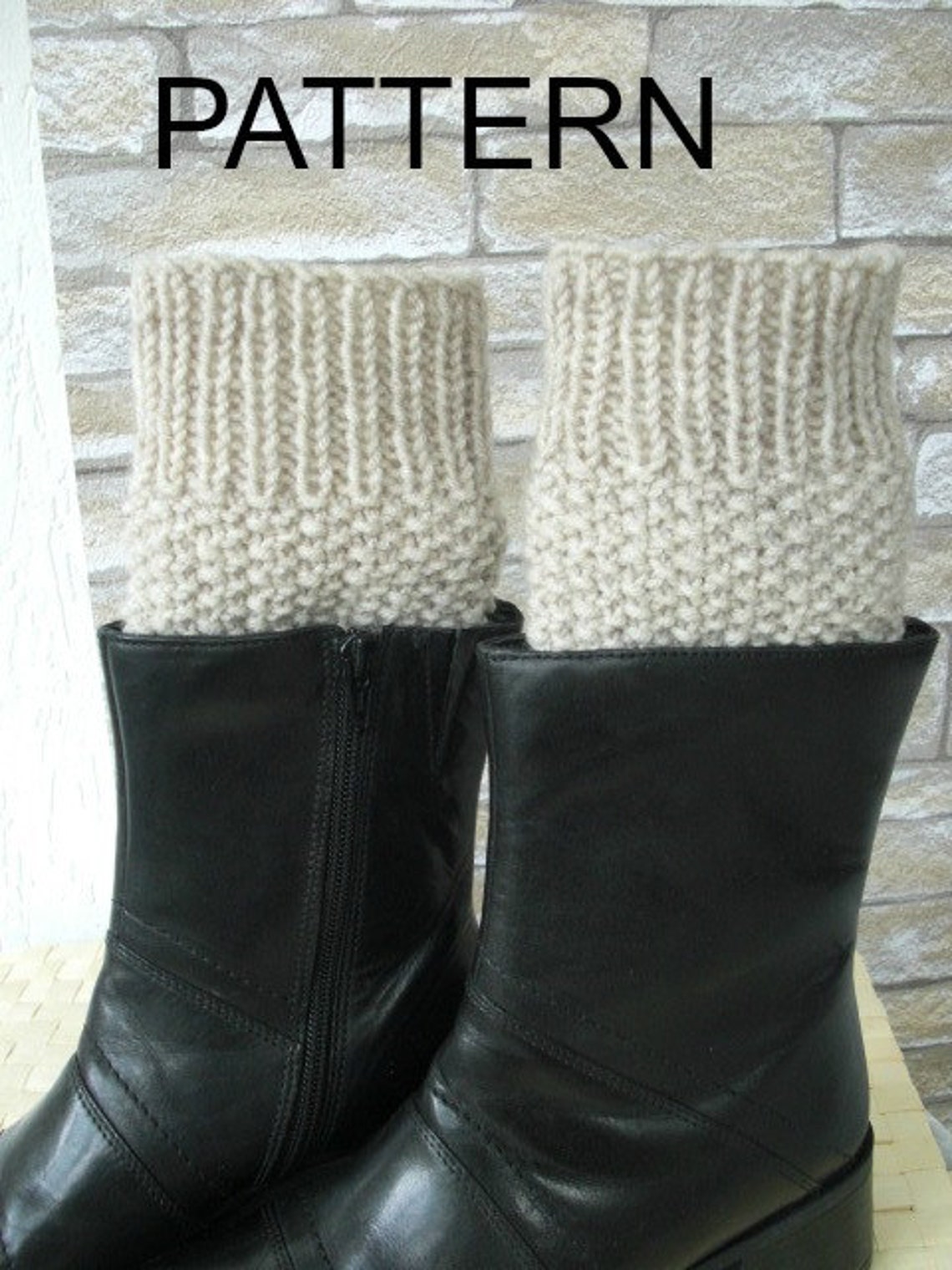 Knit Boot Cuffs Pattern Knitted Boot Cuffs Pattern Winter Knit Women ...