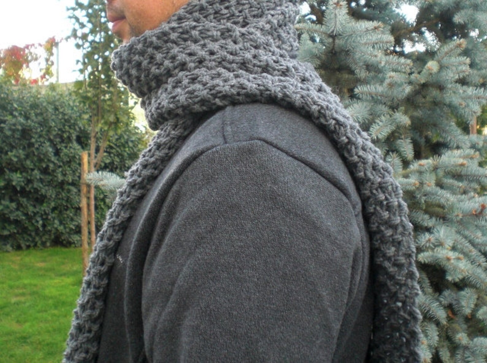 Simple Scarf KNITTING PATTERN for Men // Father Day DIY Easy Scarf ...
