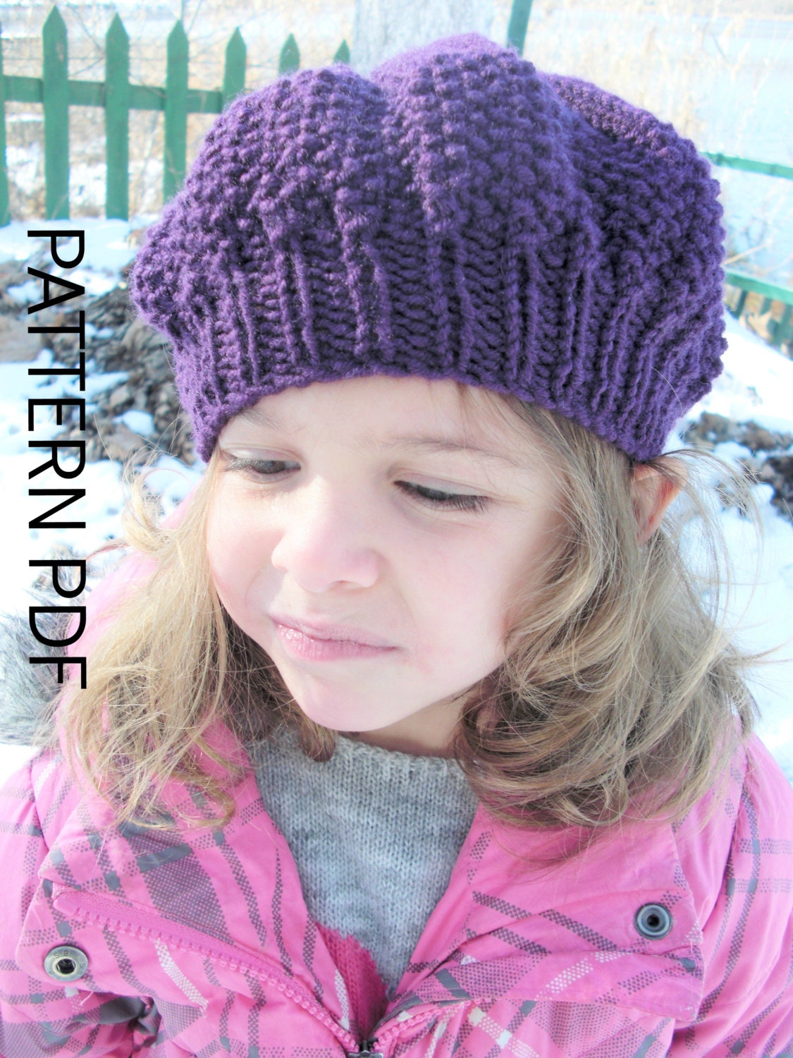 Knitting Pattern Hat for Toddler Child Adult Sizes Instant - Etsy