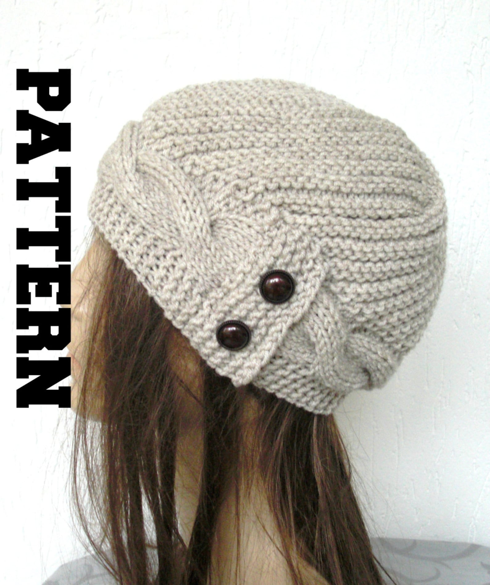 Knitting Hat Pattern for Woman Winter Knitted Hat Pattern - Etsy