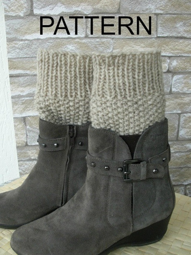 Knit Boot Cuffs Pattern Knitted Boot Cuffs Pattern Winter Knit Women ...