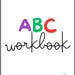 Alphabet Workbook, Digital Printable Tracing Colouring Homeschool ...