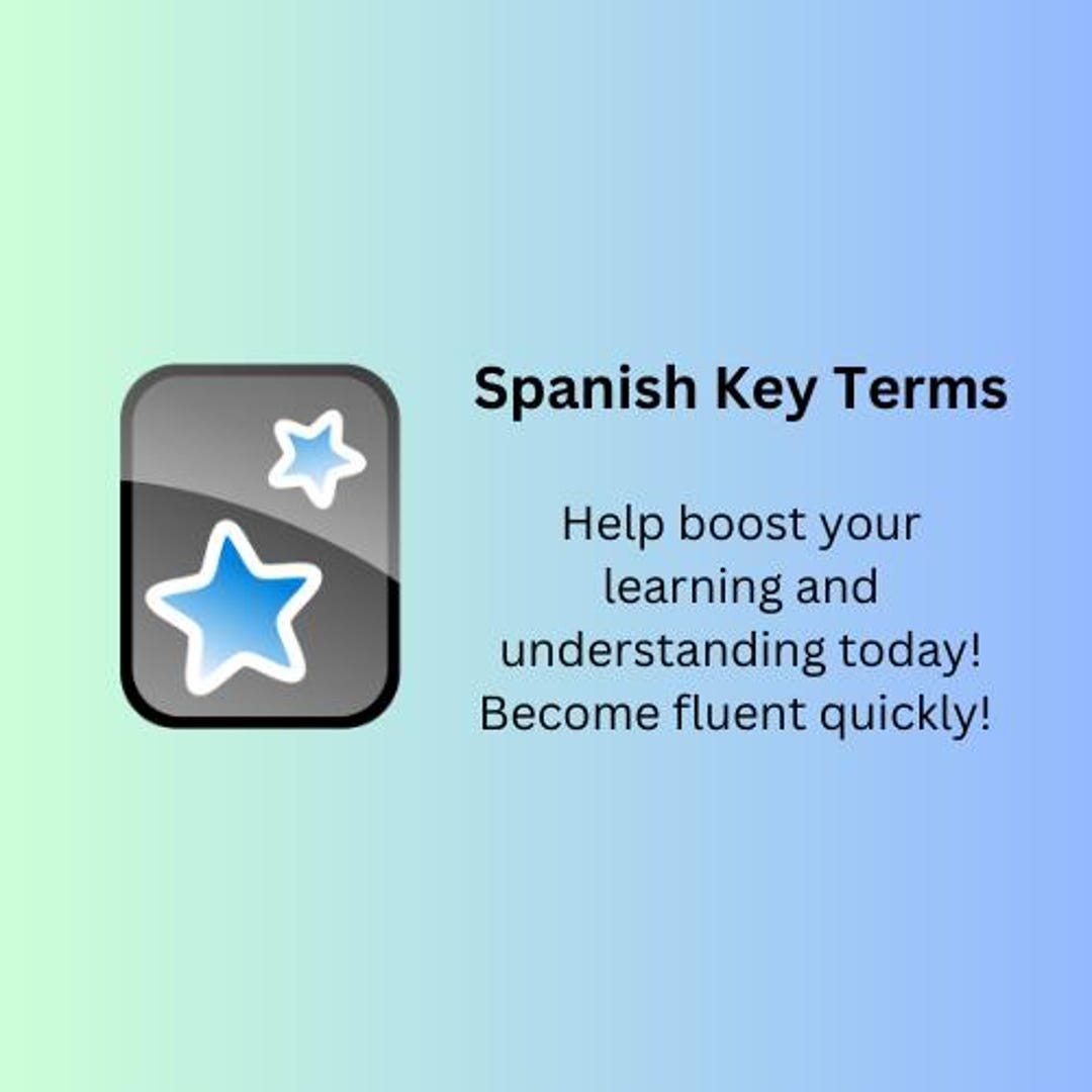 GCSE & A-level Spanish Vocabulary Key Term Flashcards - Anki Digital ...