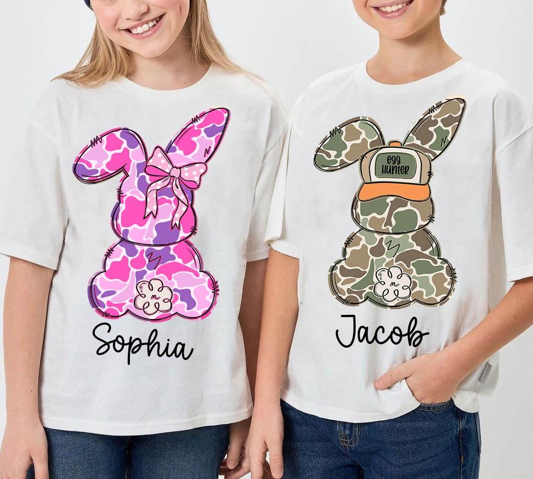 Egg Hunt Bunny Png, Camo Easter Bunny Sublimation, Backwards Hat Boy ...