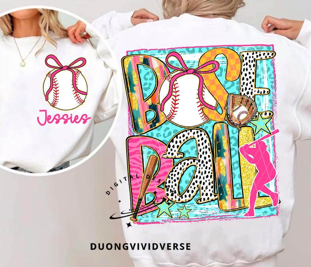 Baseball Preppy PNG, Fun Baseball PNG, Preppy Baseball Png, Baseball ...