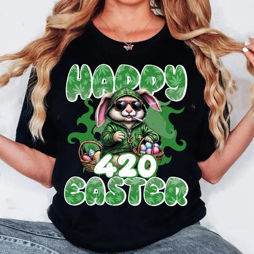 Funny 420 Easter Skip the Hunt Smoke the Blunt Png, Bunny Happy Easter ...