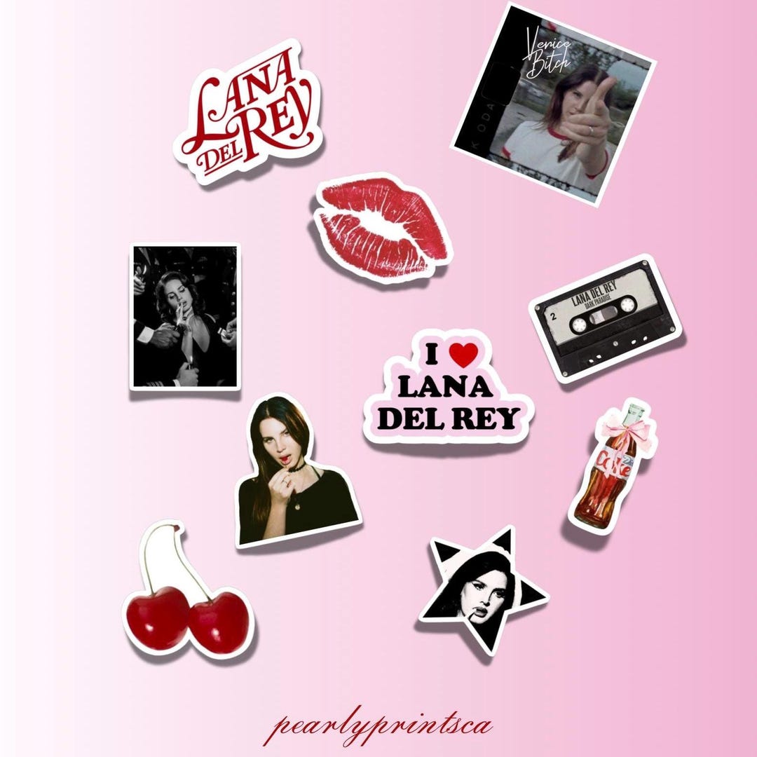 Waterproof lana Del Rey Sticker Pack Laptop Decals Aesthetic Stickers ...