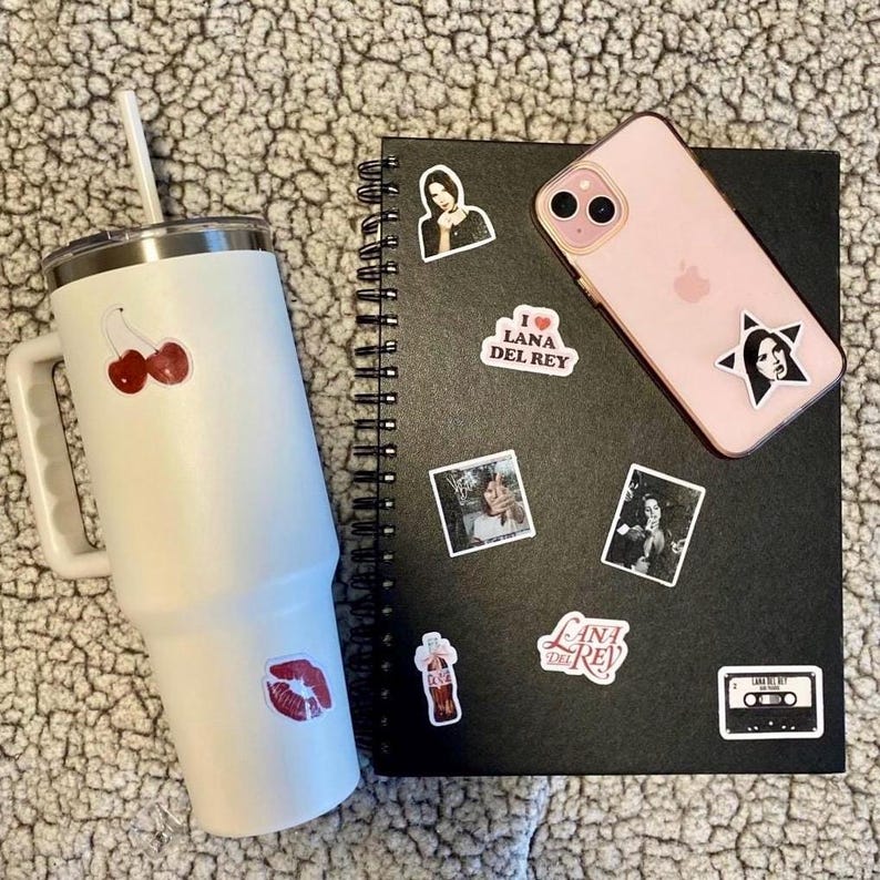 Waterproof lana Del Rey Sticker Pack Laptop Decals Aesthetic Stickers ...