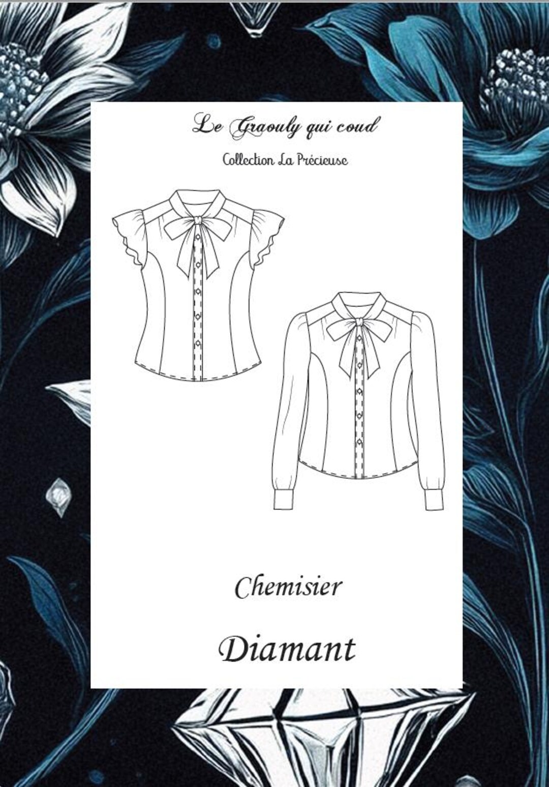 Diamond Blouse Pattern - Etsy