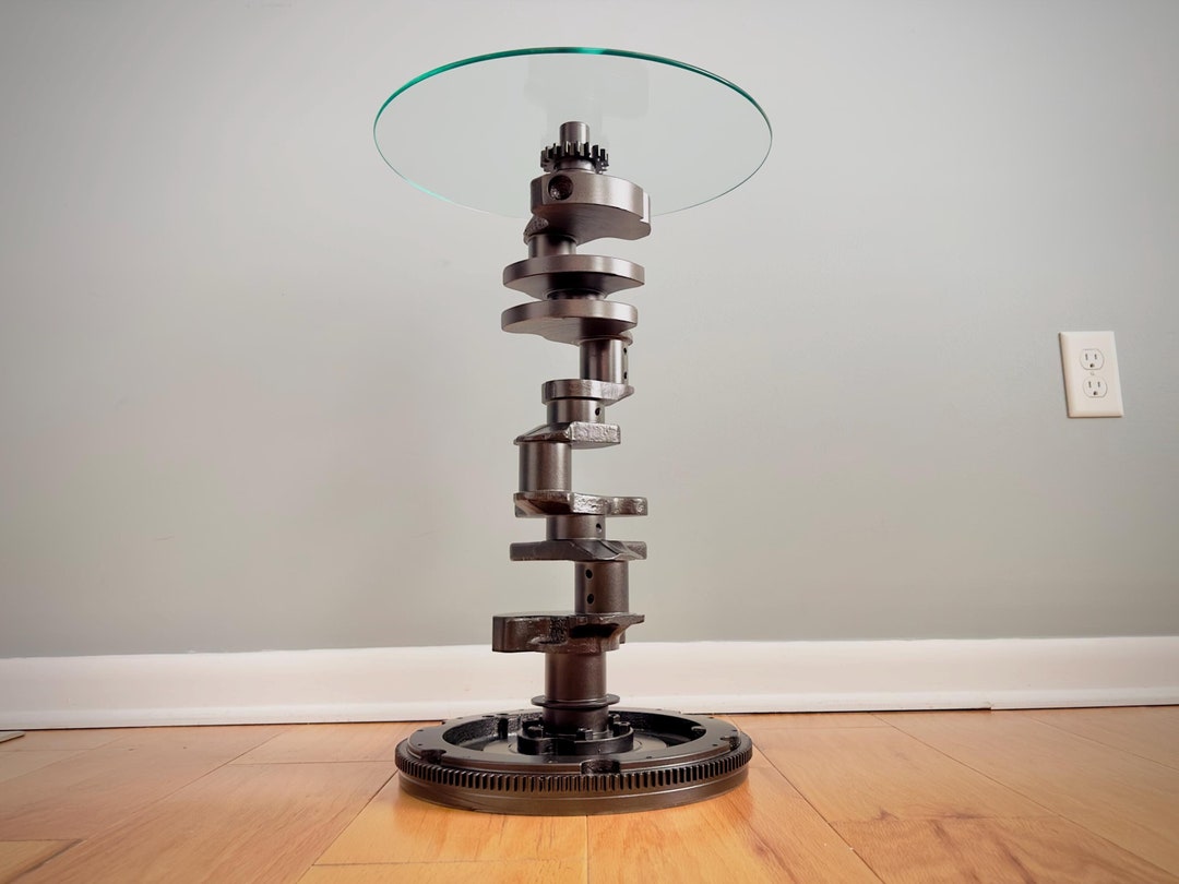 V8 Engine Crankshaft End Table - Etsy