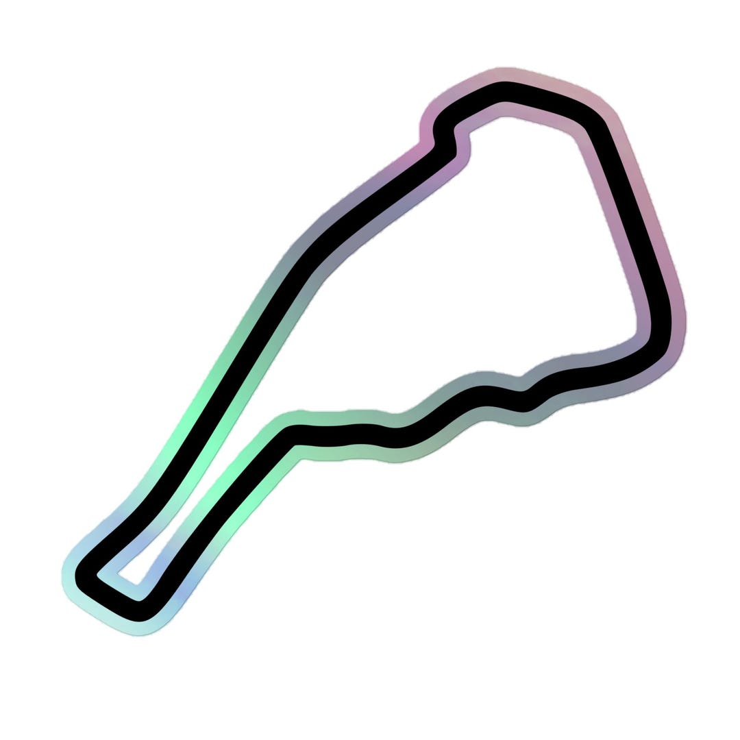 Road Atlanta Track Map Sticker - Etsy